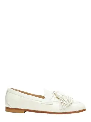 STUART WEITZMAN Tassel Leather Loafers - Neutrals