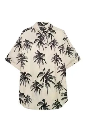 ANINE BING Palm-print Shirt - Neutrals