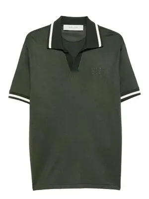 GOLDEN GOOSE Tipped-collar Polo Shirt - Green