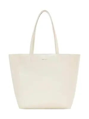 ANINE BING Elly Leather Tote Bag - Neutrals