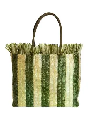Rodebjer Large Lidiya Striped Tote Bag - Green