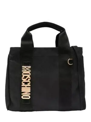 Moschino Logo-plaque Tote Bag - Black