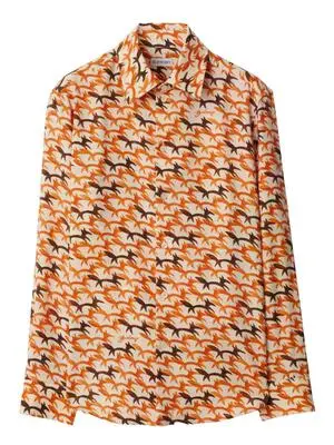 BURBERRY Fox-Print Wool Shirt