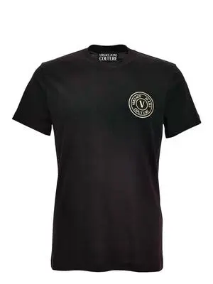 Versace Logo-plaque T-shirt - Black