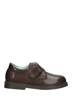 PAPOUELLI Leather Fergus Shoes - Brown