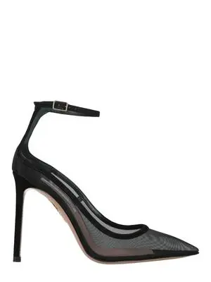 AQUAZZURA Mesh Love Affair Pumps 105 - Black