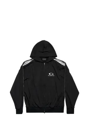 Balenciaga Zipped Zip-up Hoodie - Black