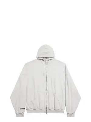 Balenciaga Oversized Graffiti Hoodie - White