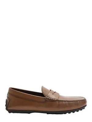 TOD'S City Gommino Leather Loafers - Brown