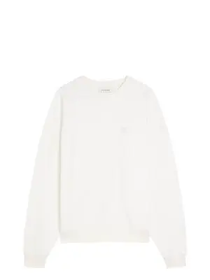 ANINE BING Miles Logo Cotton Sweatshirt - Off White