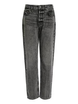ANINE BING Kate Tapered-leg Jeans - Grey