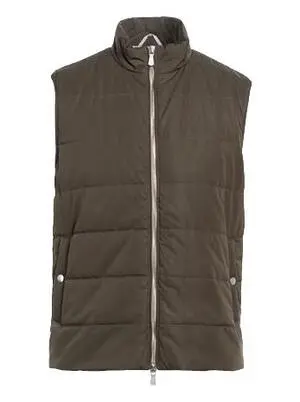 Eleventy Military Polyester Vest - Green