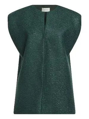 VICOLO Bouclé Vest - Green