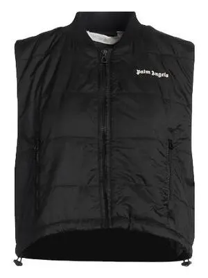 Palm Angels Sleeveless Padded Shell Vest - Black