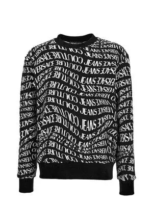 Versace Logo-print Sweatshirt - Black