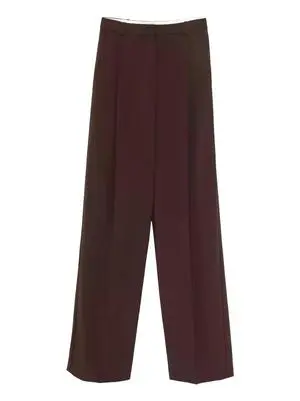 Elisabetta Franchi Pleated Trousers - Brown