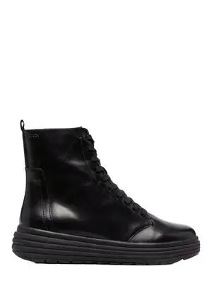 Geox Phaolae Combat Boots - Black