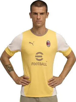 PUMA AC Milan Long Sleeve Training Jersey Yellow