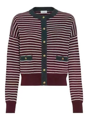 BRUNELLO CUCINELLI Striped Cardigan
