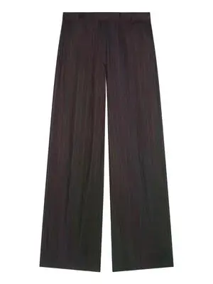 DRIES VAN NOTEN Pinstripe Wide Leg Pants