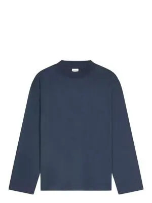 Dries Van Noten Cotton Long Sleeve T-shirt - Blue