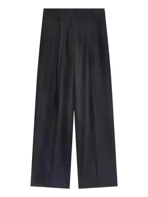 Dries Van Noten Pleated Wool Pants - Blue