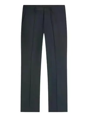 Dries Van Noten Cotton-blend Straight-leg Trousers - Black