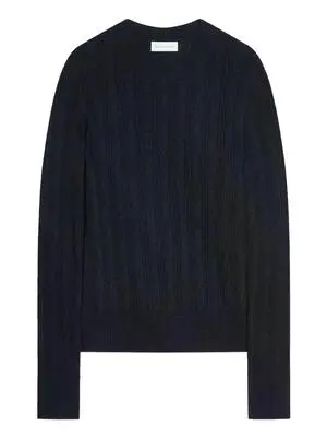 Dries Van Noten Cable-knit Wool Sweater - Black