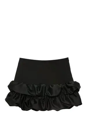 Sandro Frilled-hem Mini Skirt - Black