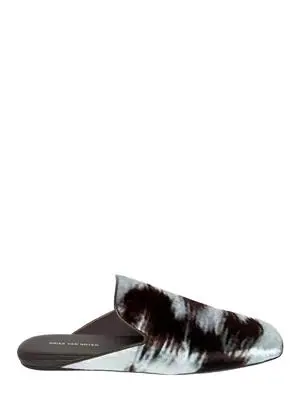 Dries Van Noten Printed Mules - Brown