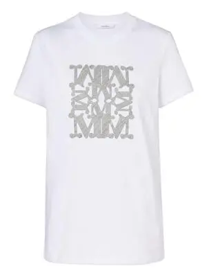 Max Mara Bravo Printed Cotton T-Shirt White