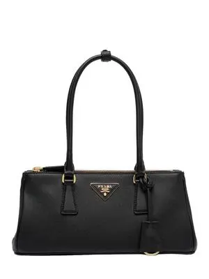 Prada Galleria Medium Leather Tote Bag - Black