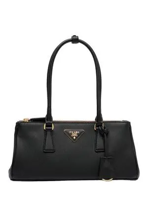Prada Galleria Medium Leather Tote Bag Black
