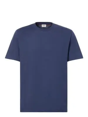 TOD'S Logo Cotton Jersey T-shirt - Blue