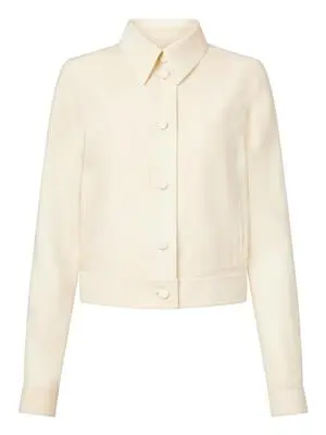 Gabriela Hearst Tereza Virgin Wool Short Jacket - Beige