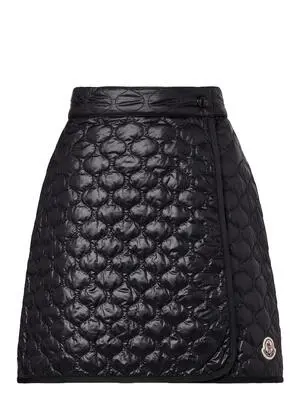 Moncler Quilted Wrap Skirt - Black