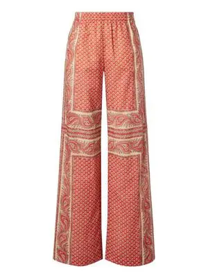 Valentino Garavani Printed Wide-leg Pants - Multicoloured