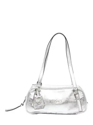 Versace Tag Shoulder Bag - Silver