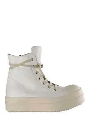 Rick Owens Concordians Mega Bumper High Top Sneakers - Cream