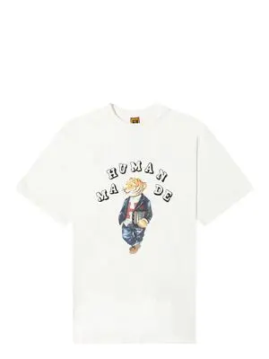 HUMAN MADE Polo T-shirt With Graphic - White