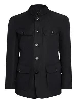 TOM FORD Compact Nylon Military Jacket - Black