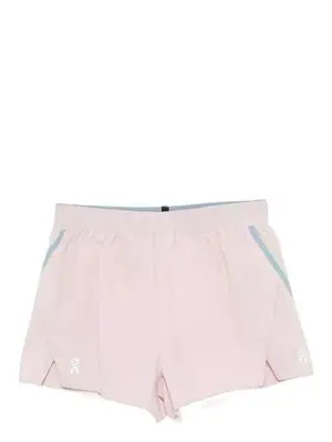 On Logo-print Shorts - Pink