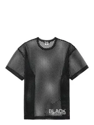 BLACK COMME DES GARÇONS Mesh-panel T-shirt - Black