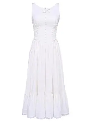 House Of Cb Sienna Sleeveless Midi Dress - White