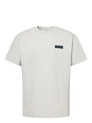 Givenchy Brand-patch Regular-fit Cotton-jersey T-shirt - Light Grey Melange