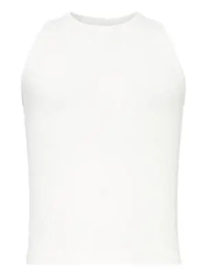 Bottega Veneta Stretch-cotton Sleeveless Top - Chalk