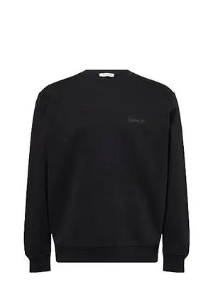 Givenchy Regular-fit Embroidered-patch Cotton-jersey Sweatshirt - Black