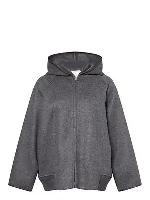 Bottega Veneta Double-face Wool Blouson Jacket - Charcoal Melange