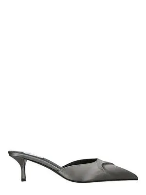 Alaïa Pointed-toe Satin Mules - Taupe