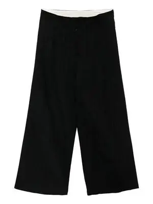 Y’s Wide-leg Trousers - Black
